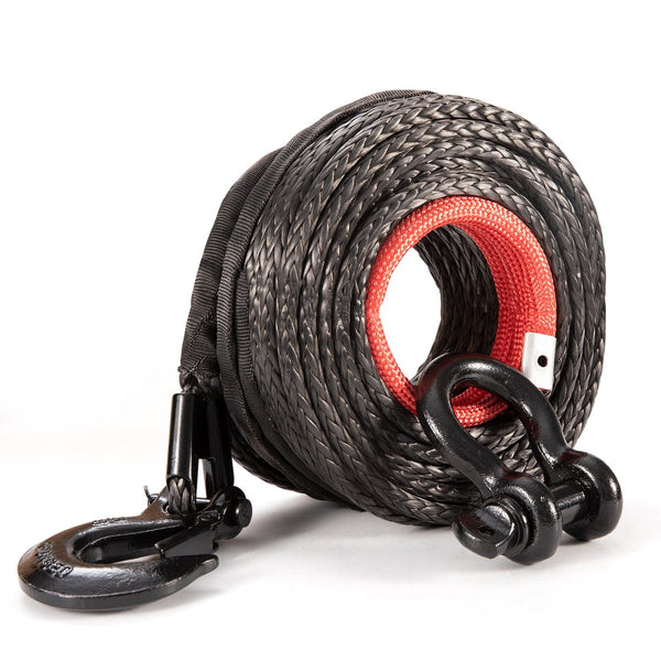 100 ft x 3/8 in Synthetic Winch 26,500 lb Rope Kit – Bunker Indust